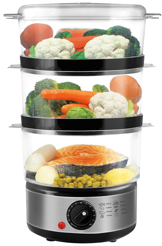 3-Tier Stainless Steel Food Steamer – Eco + Chef Kitchen